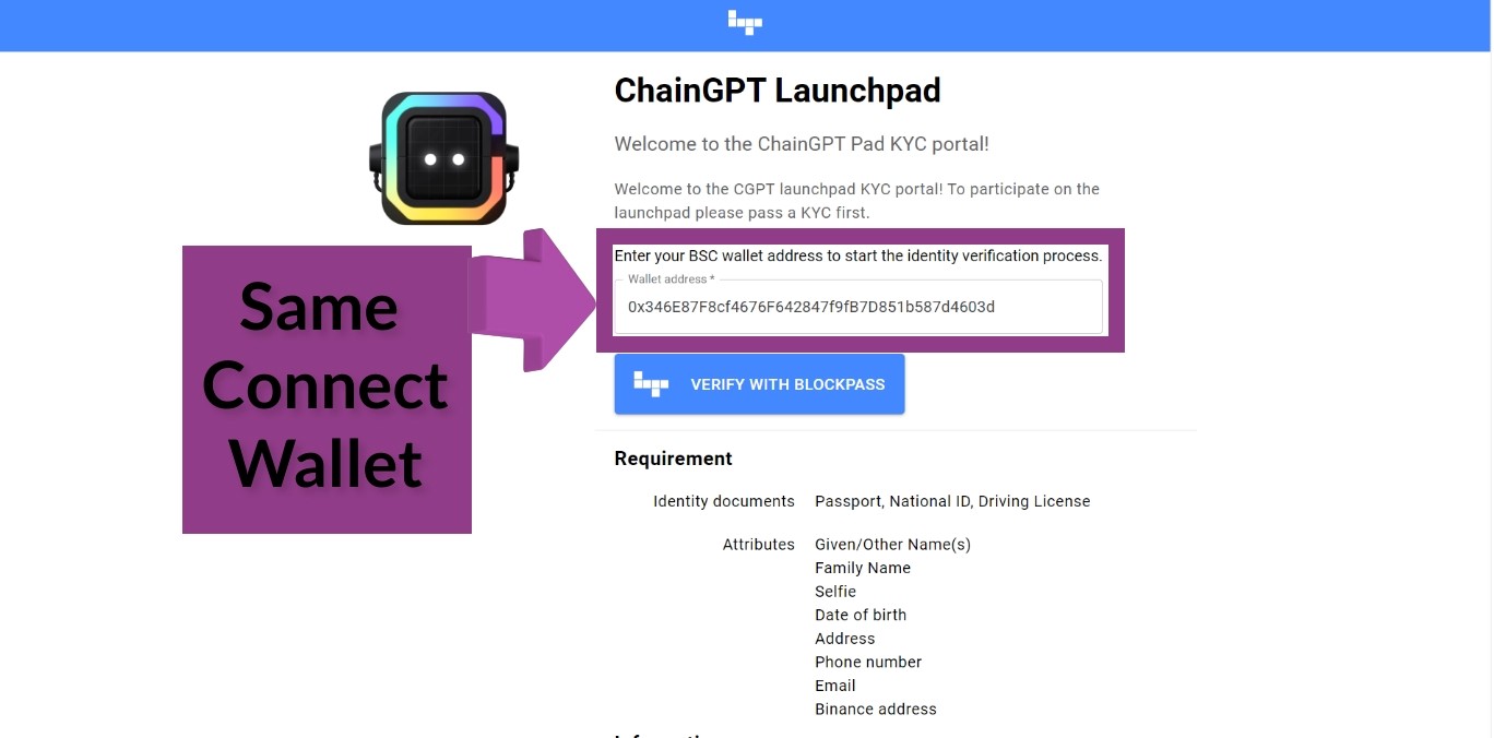ChainGPT Pad — KYC Onboarding Guide